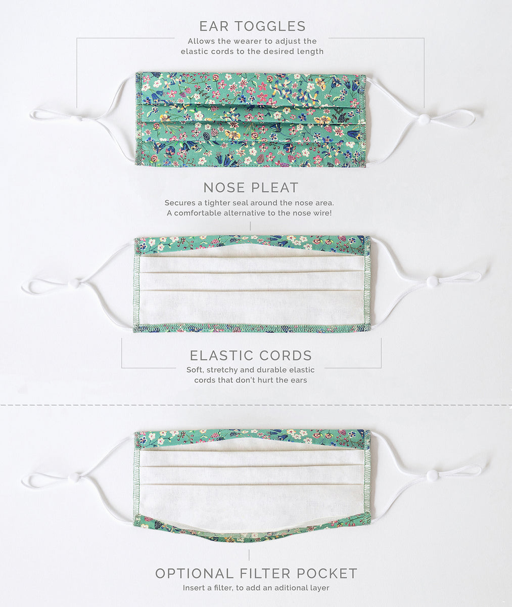 Luxury Liberty Face Mask - "Wildflowers" – LineaMasks